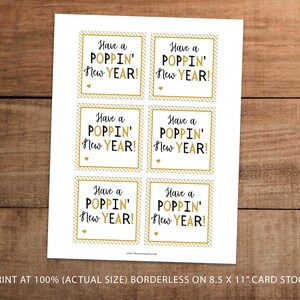 Have a Poppin' New Year 2024 Gift Tag Printable for Wine Pop It Fidget ...
