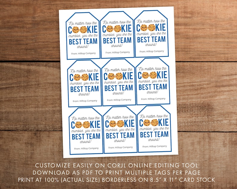 No Matter How the Cookie Crumbles You Are the Best Team Around - Etsy