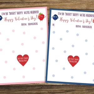 Classroom Valentines Day Printable | Fruit Snacks Valentine Card | Kids ...