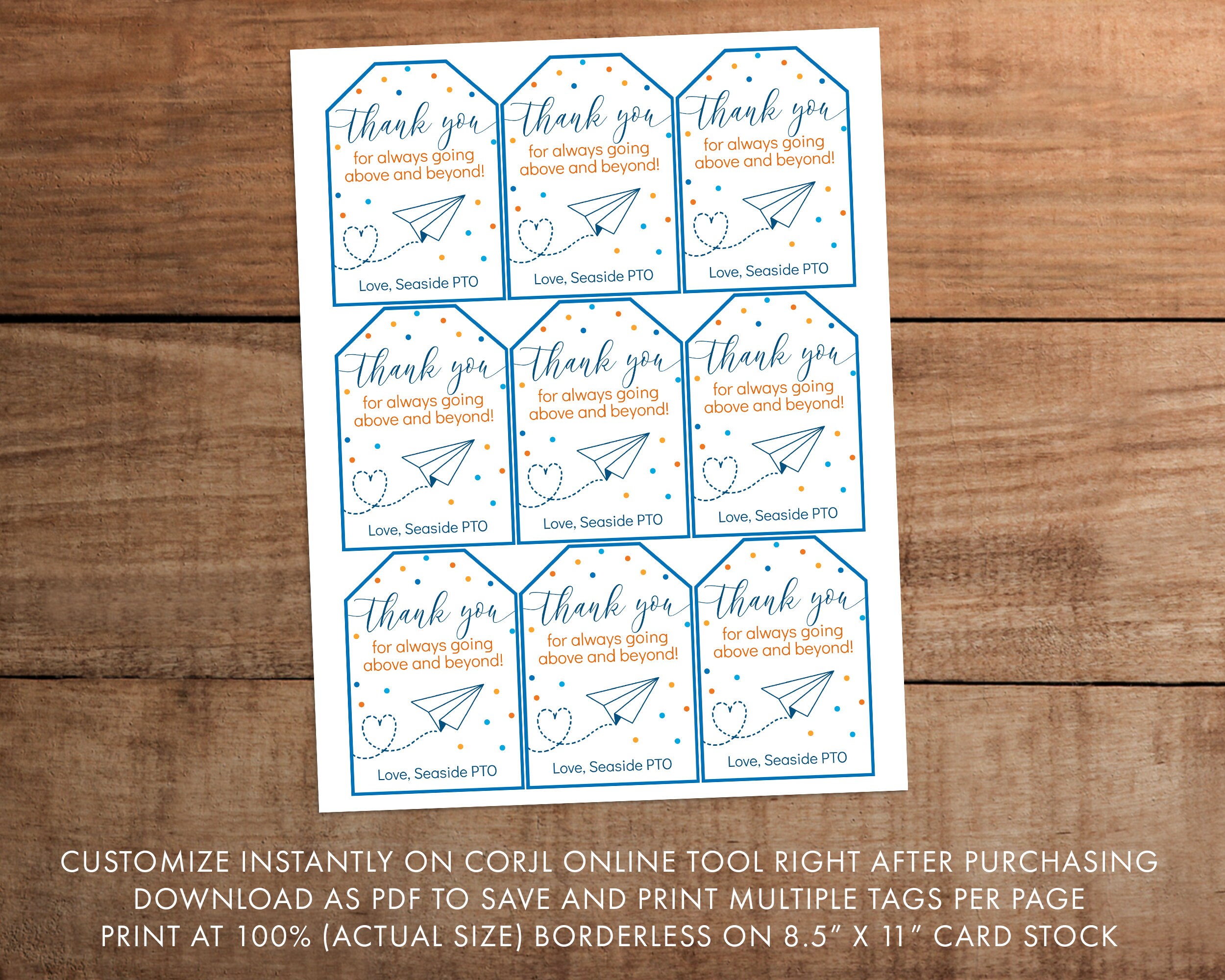 Thank You for Always Going Above and Beyond Appreciation Gift | Etsy