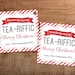 Editable Christmas Tea Gift Tag Printable for Teacher Nurse Staff ...