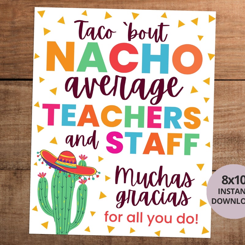 Taco Appreciation Flyer - Etsy