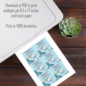 Personalized Gift Tag for Kid's Classroom Valentine's Day Fintastic ...