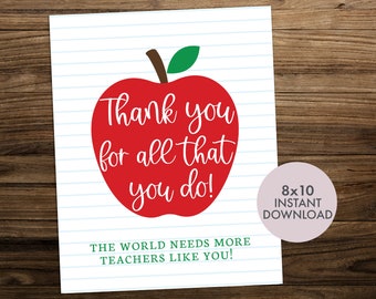 Teacher Appreciation Week Sign Printable / Teacher Appreciation Sign ...