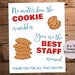 Cookie Thank You Table Sign for Staff Employee Teacher Nurse - Etsy