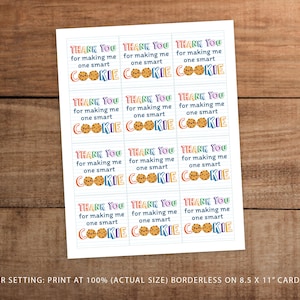 Teacher Appreciation Gift Tag Printable Thank You for Making Me One ...