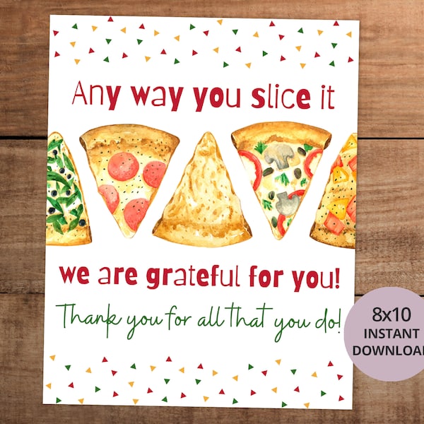 Employee Appreciation Pizza Party - Etsy