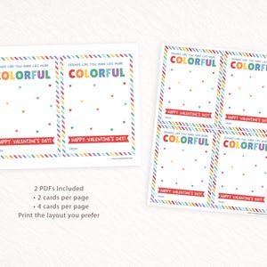 Valentine's Day Skittles Gift Tag Card Printable Kids Classroom ...