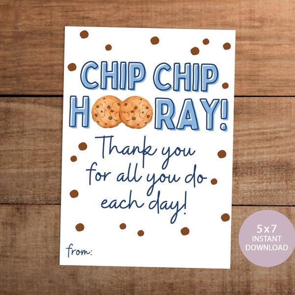 Chocolate Chip Cookie Staff Appreciation - Etsy