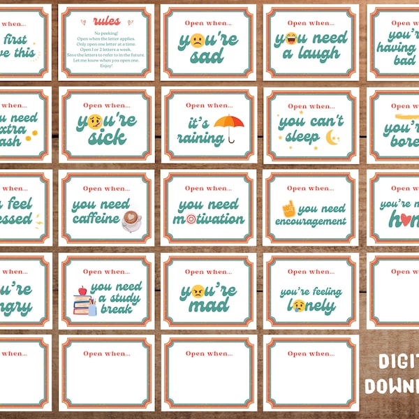 Open When - Etsy