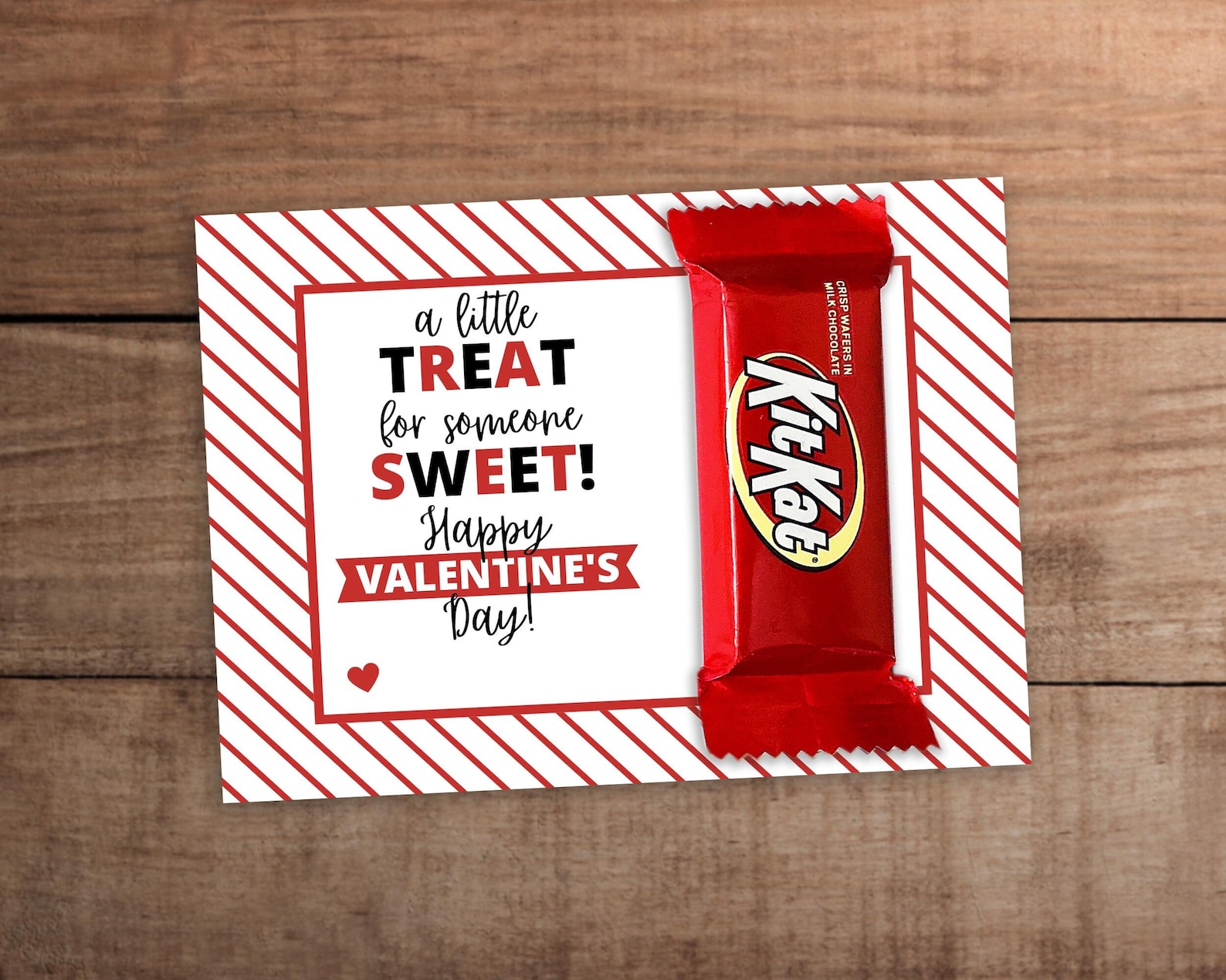 Valentines Day Gift Tag Card Printable A Little Treat for Someone Sweet ...