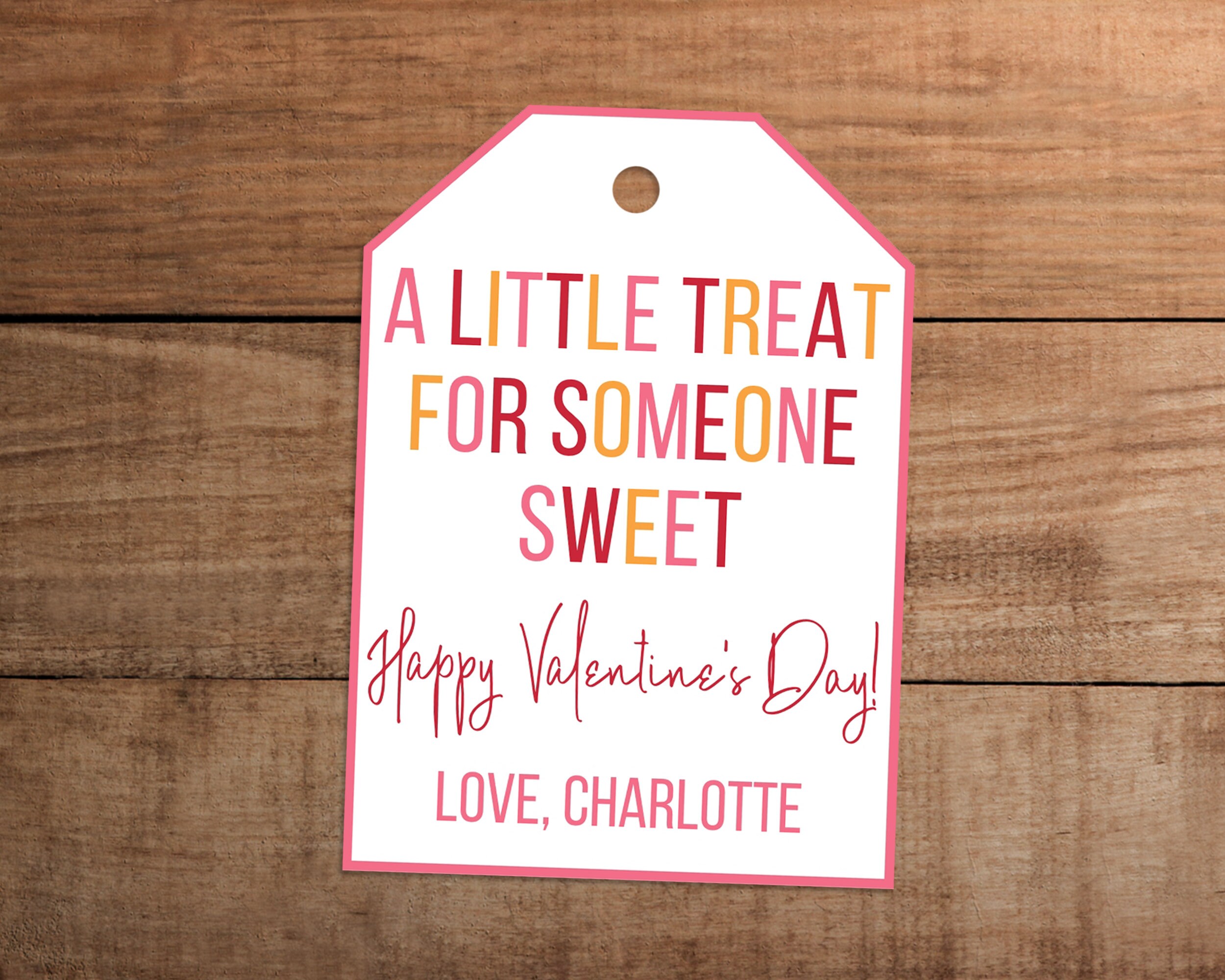 Editable Valentines Day Treats Gift Tags Printable Kid's | Etsy