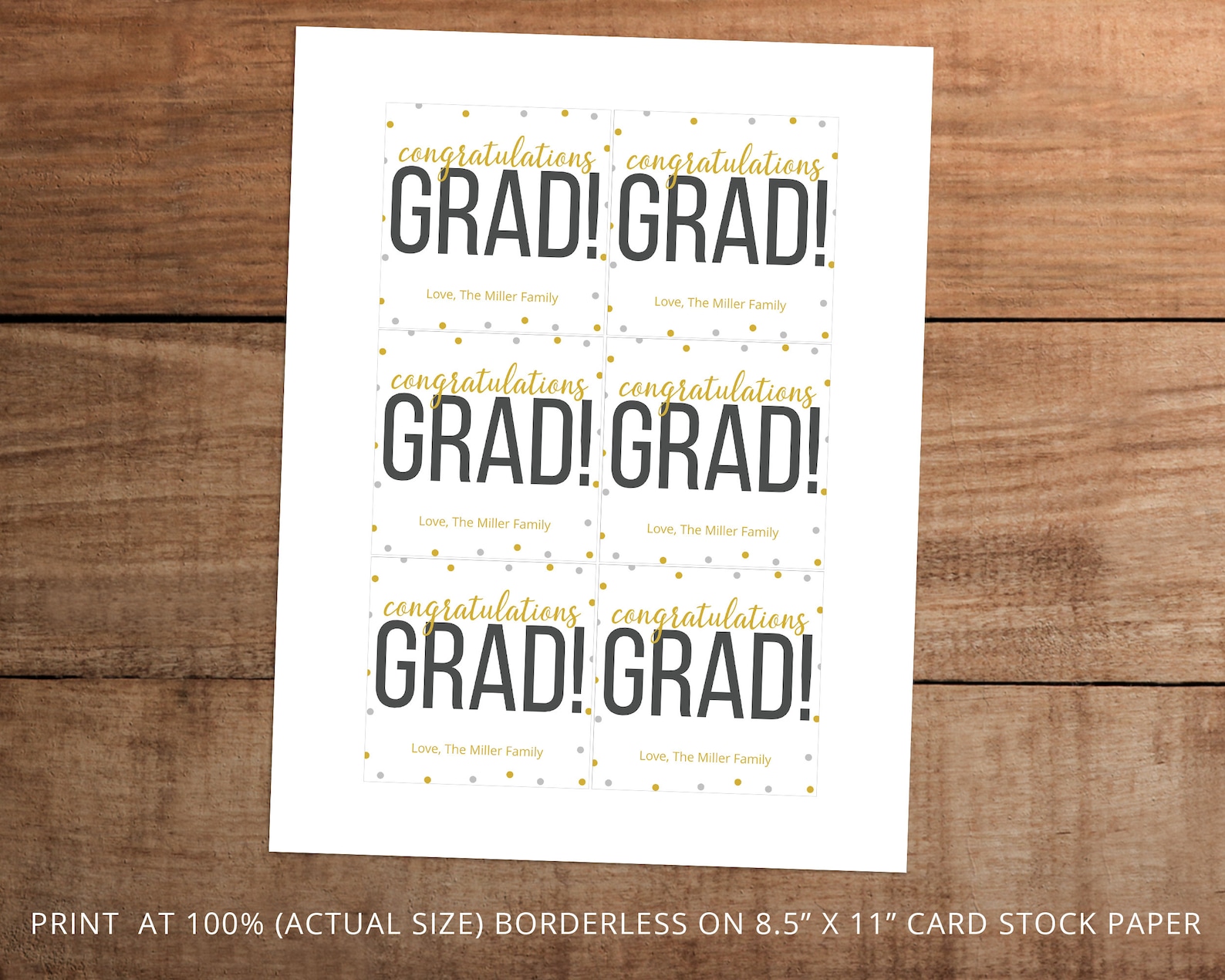 Editable Graduation Gift Tags Printable Congratulations Grad - Etsy