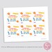 Back to School Goldfish Gift Tag Printable Teacher Student Treat Favor ...
