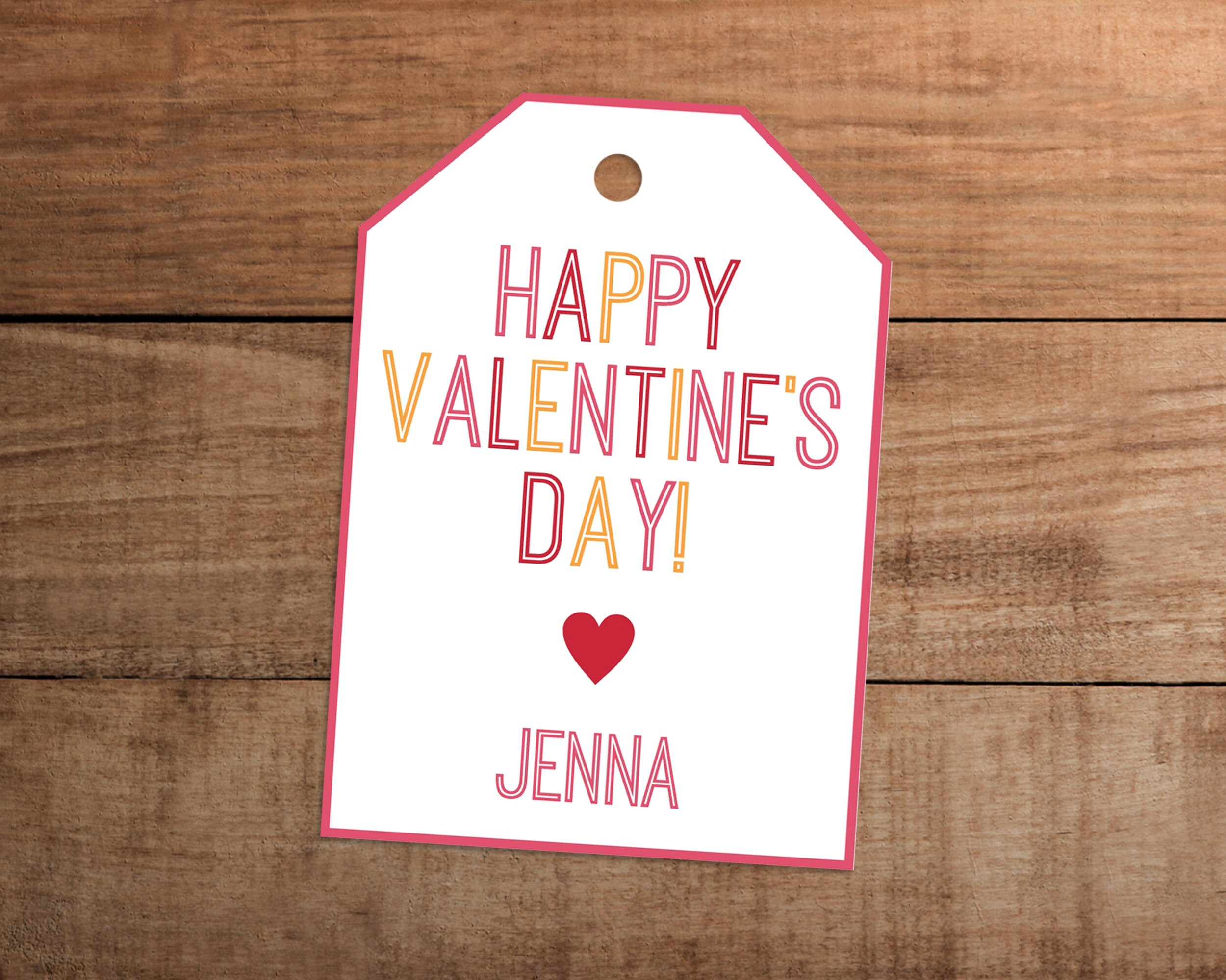 Editable Valentines Day Gift Tag Printable for Sweets Baked | Etsy