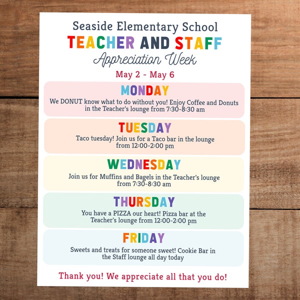 Teacher Appreciation Week - Etsy