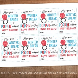 Christmas Ring Pop Candy Treat Gift Tag Printable Hope Your Winter ...