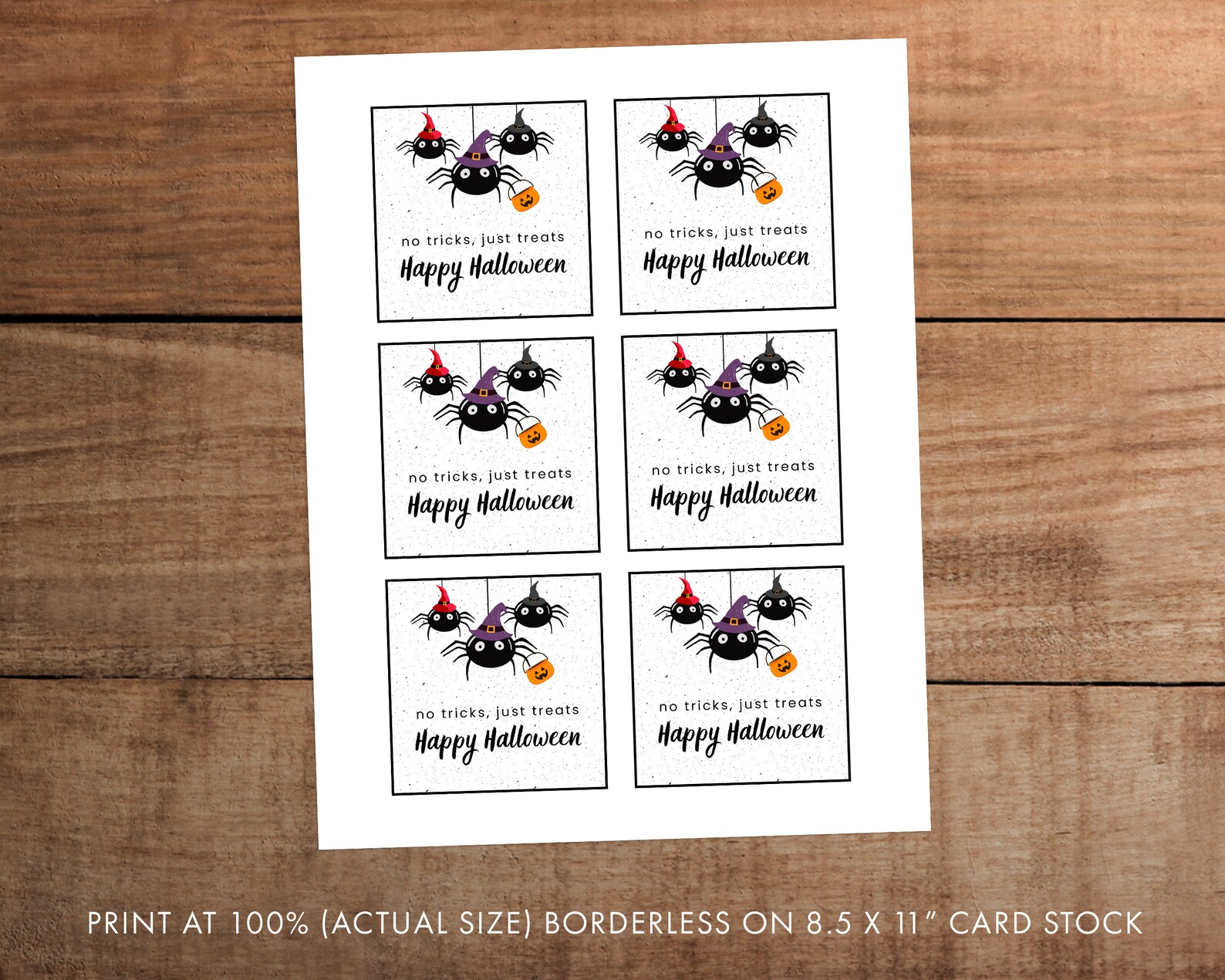 Halloween Gift Tag Printable Bugs and Kisses Party Favor Treat Bag Tag ...