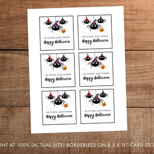 Bugs and Kisses Halloween Gift Tag Printable Party Favor Tag Digital ...