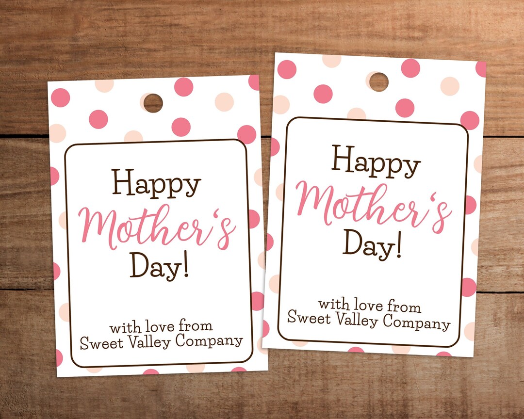 Editable Mothers Day Gift Tag Printable - Etsy