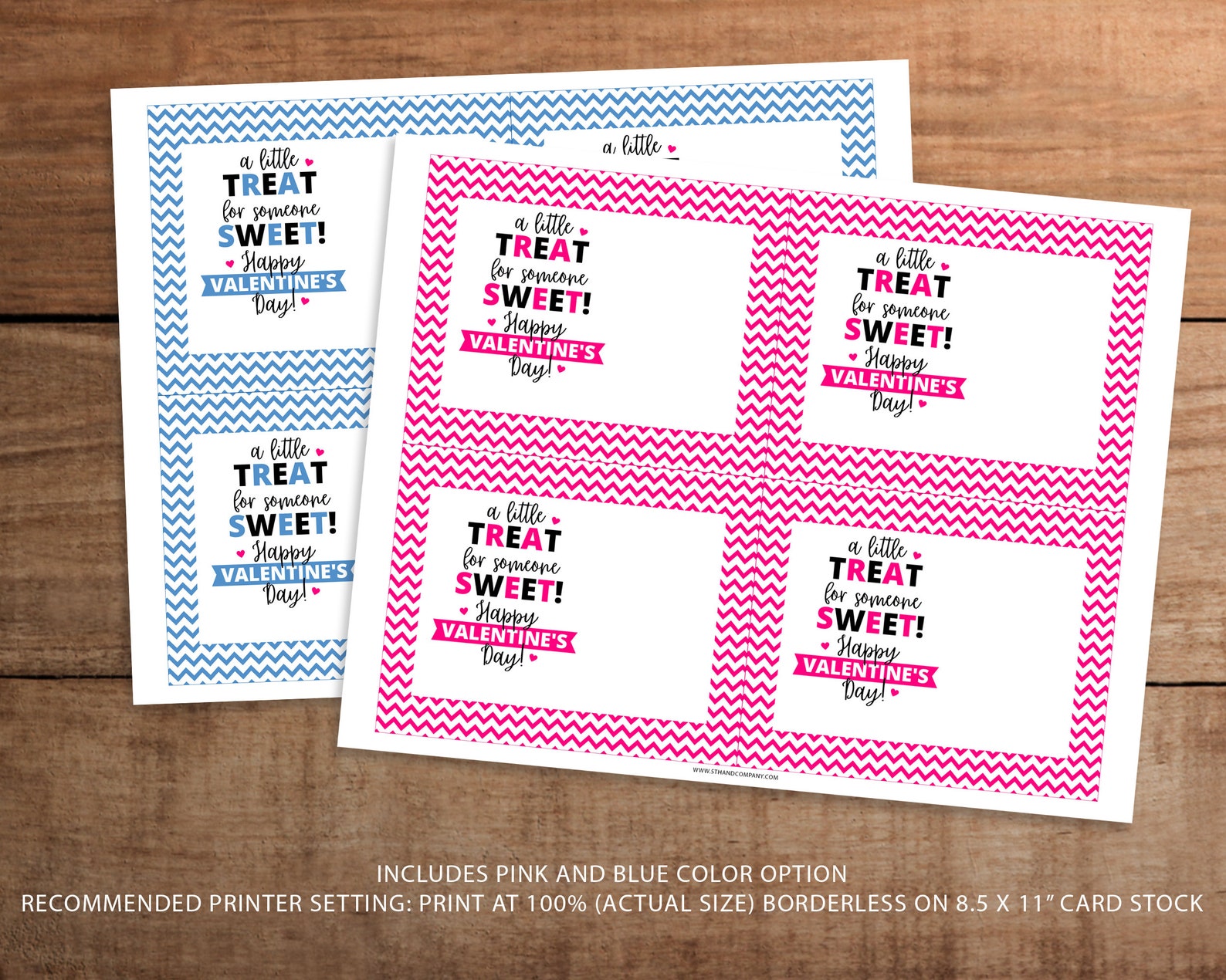 A Little Treat for Someone Sweet Valentines Day Gift Tag Card Printable ...