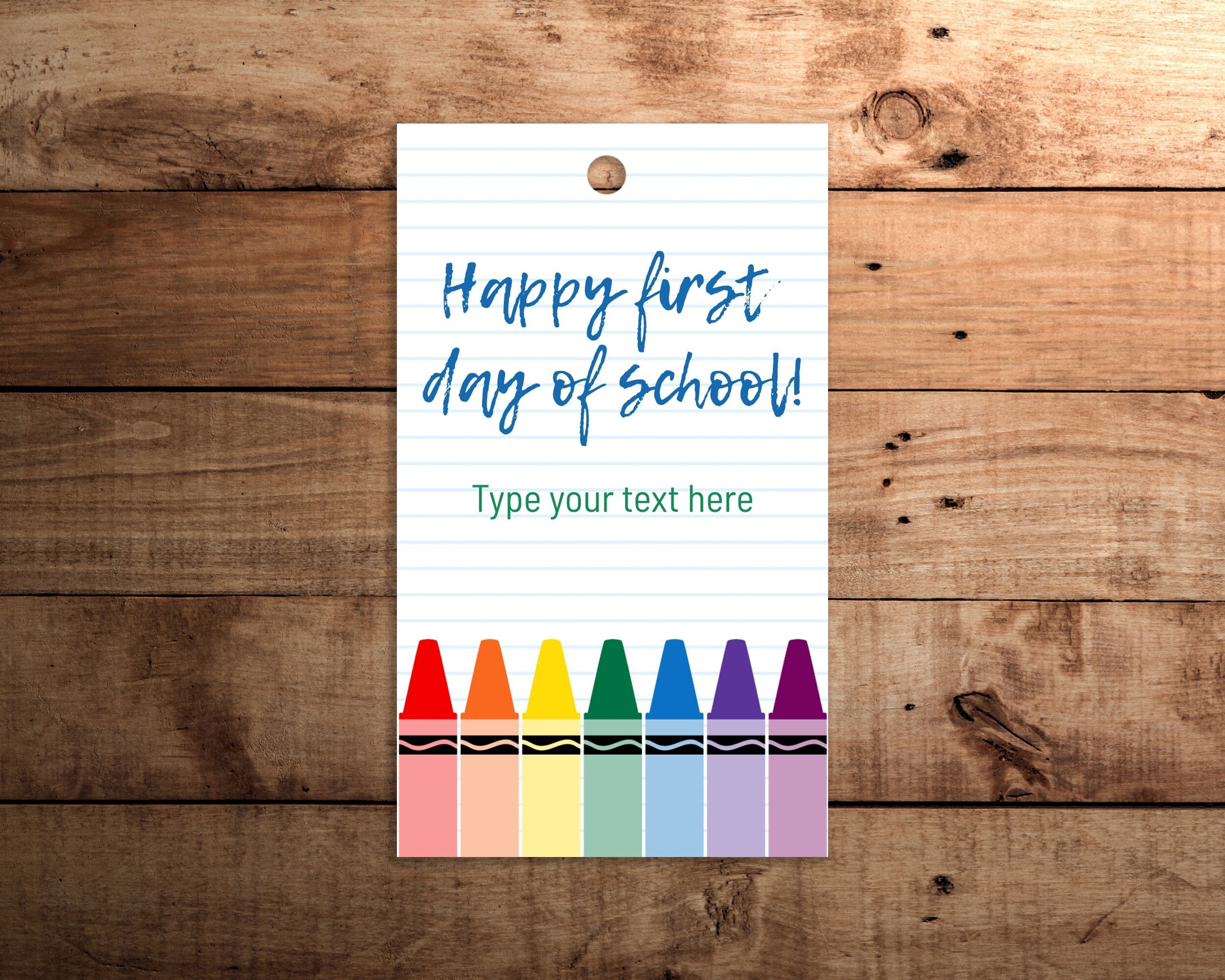 Happy First Day of School Gift Tag for Student Teacher PTO - Etsy