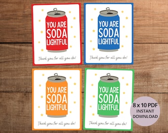 Soda Thank You - Etsy