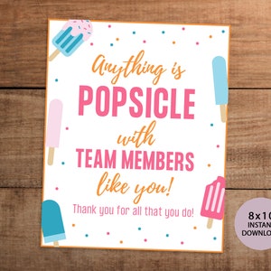 Anything is Popsicle With Team Members Like You Thank You for - Etsy