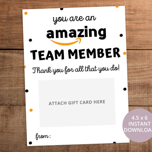 Team Thank You Employee Appreciation Card Corporate Thank - Etsy