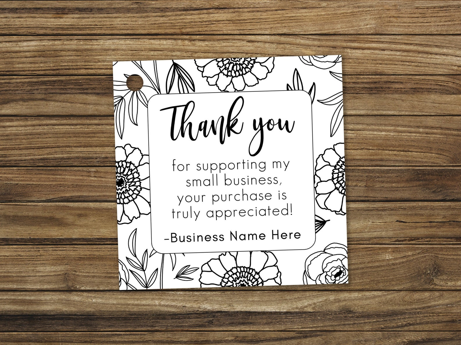 Editable Product Tags Template Printable Small Business Thank | Etsy