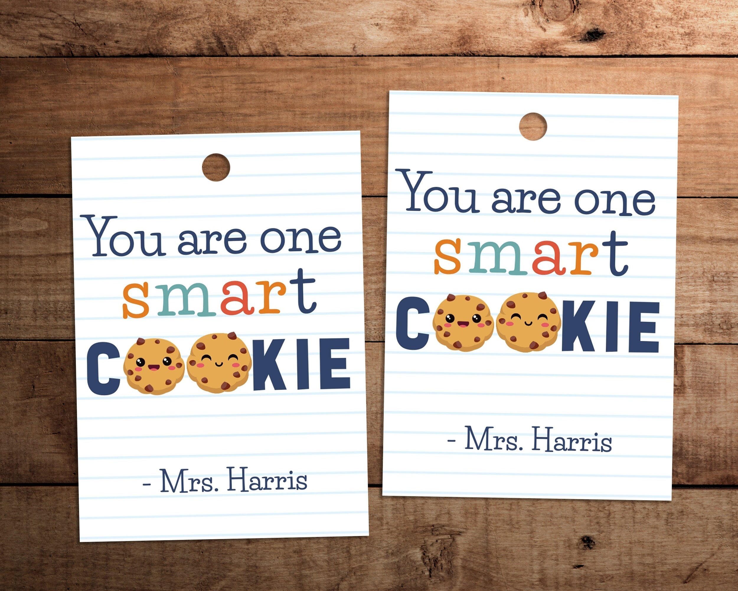 Editable You Are One Smart Cookie Gift Tag Printable - Etsy