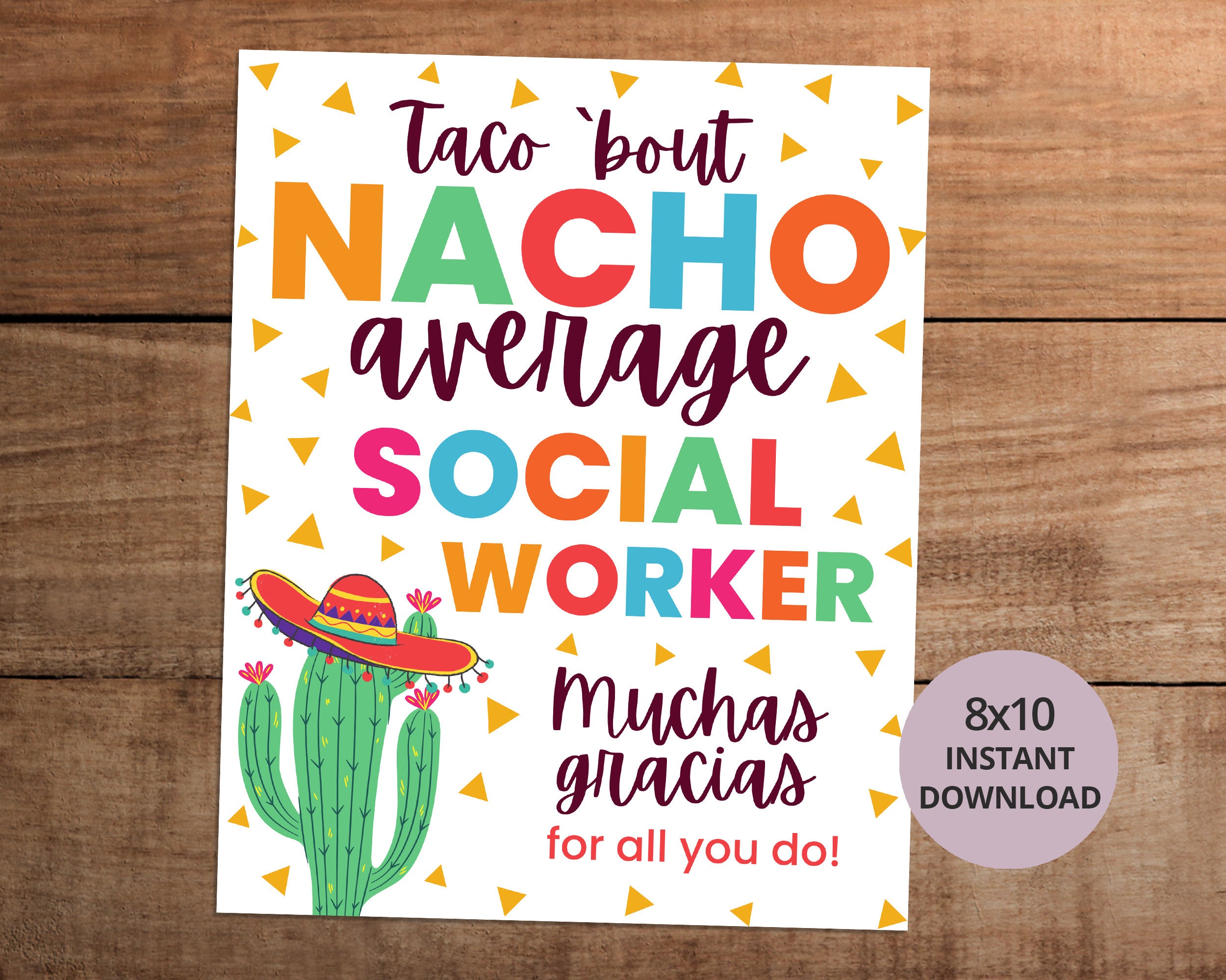 Stickers, Labels & Tags Paper & Party Supplies Paper Taco 'bout nacho ...