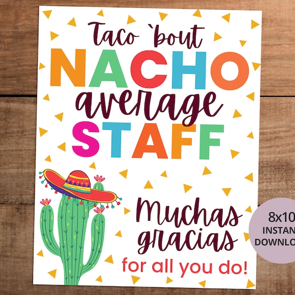 Nacho Average Staff - Etsy