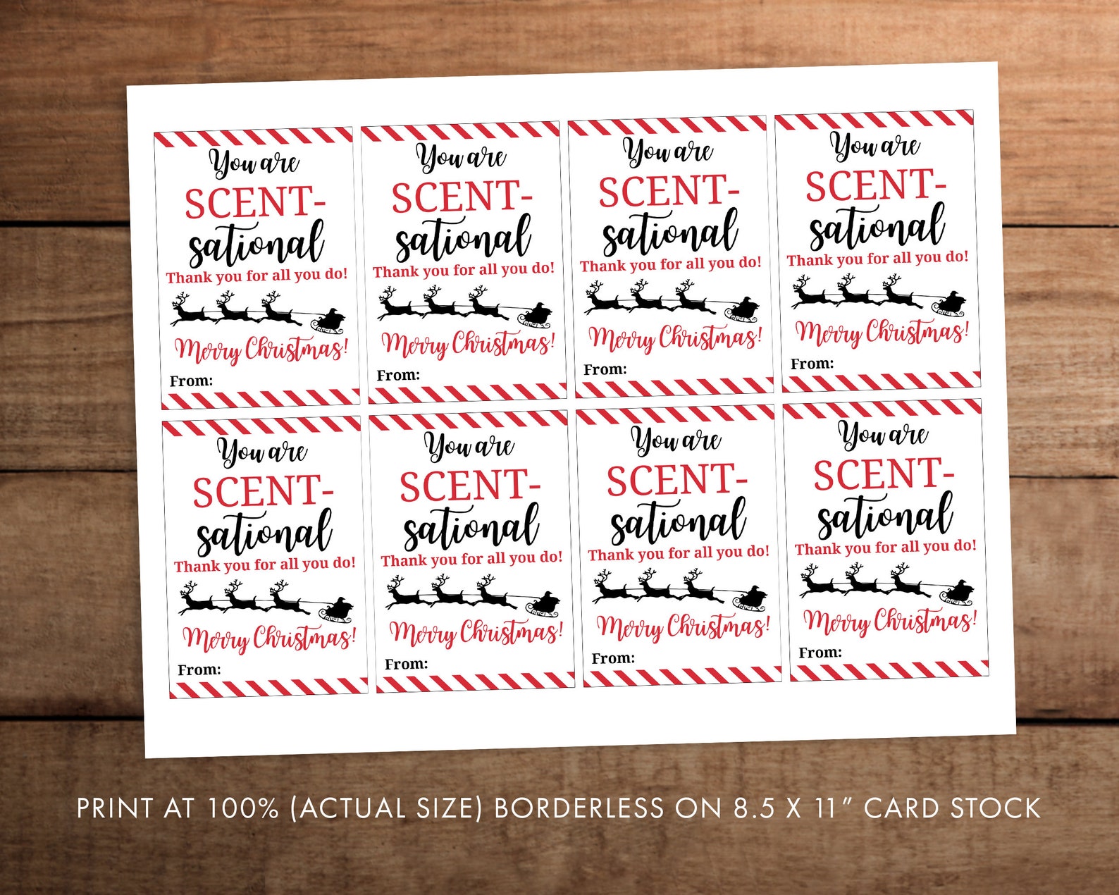 You Are Scentsational Christmas Gift Tag Printable Lotion Soap - Etsy