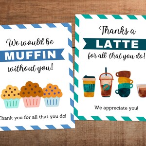 8x10" Set of 8 Appreciation Pun Signs Printable for Teacher Nurse Staff ...