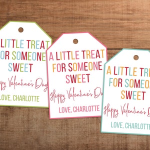 Editable Valentines Day Treats Gift Tags Printable, Kid's Classroom ...