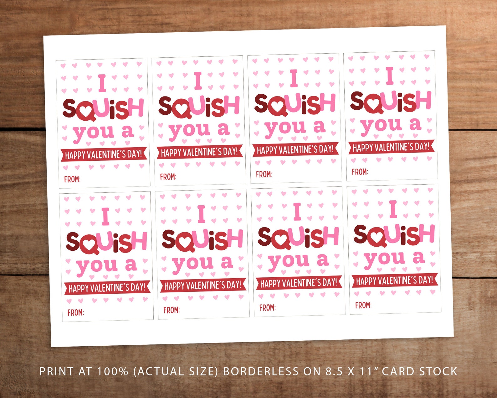 I Squish You a Happy Valentine's Day Gift Tag Squishy - Etsy