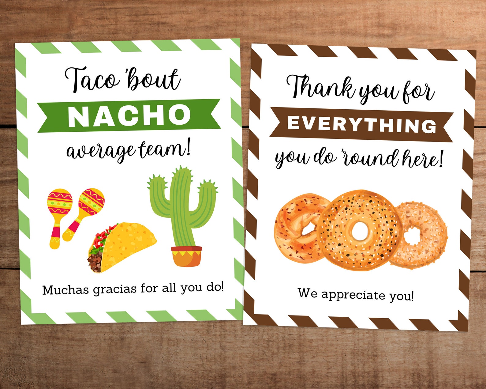 8x10 Set of 8 Appreciation Pun Signs Printable for - Etsy