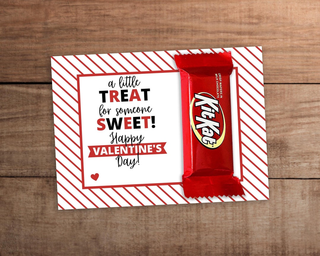 Valentines Day Gift Tag Card Printable A Little Treat for Someone Sweet ...