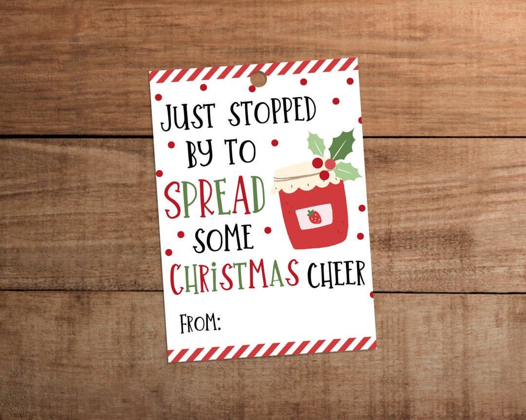 Christmas Jam Gift Tag Printable, Holiday Cheer (digital Download) - Etsy