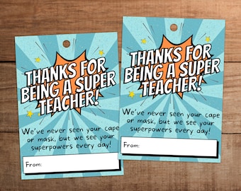 Teacher Appreciation Gift Tag Printable Thank You for Making - Etsy