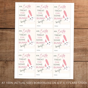 An Easter Treat for Some Bunny Sweet Gift Tags Printable, 2.5x3.5 ...