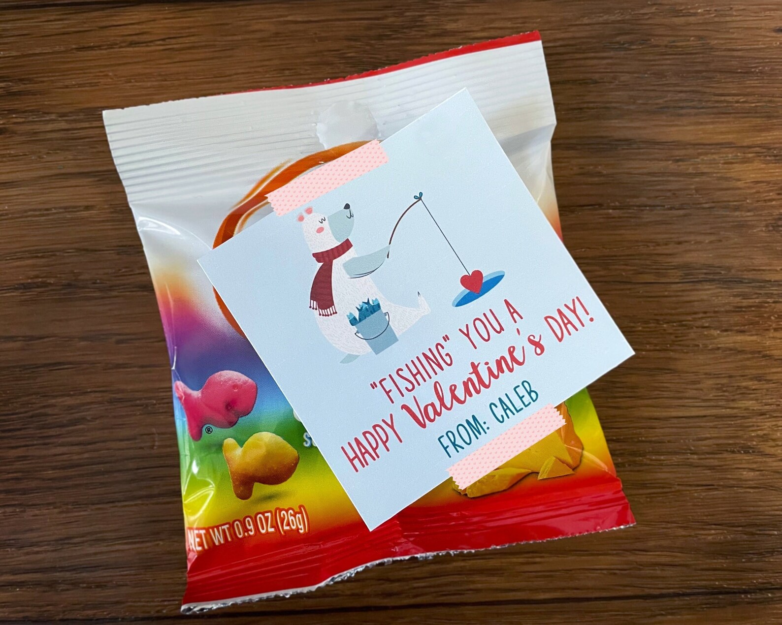 Editable Valentine's Day Gift Tags for Goldfish Snacks or Swedish Fish ...