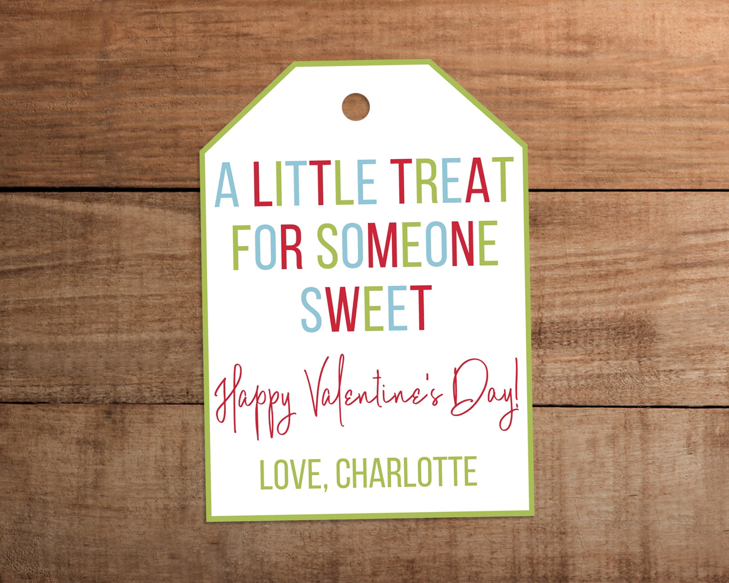 Editable Valentines Day Treats Gift Tags Printable Kid's - Etsy