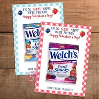 Fruit Snack Valentine Tags - Printable Valentine Fruit Snack Labels ...
