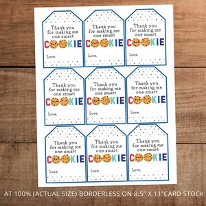 Teacher Appreciation Gift Tags Printable Thank You for Making Me One ...