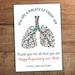 Respiratory Therapist Appreciation 3.5x5 Editable Thank - Etsy