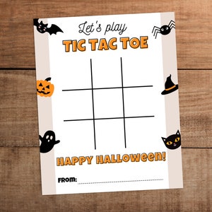 Halloween Tic Tac Toe Digital Printable - Etsy