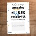 Printable Amazon Gift Card Holder for Nurse Preceptor Appreciation - Etsy