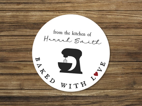 Baked With Love Gift Tags Cookie Tag Printable Editable Baked | Etsy